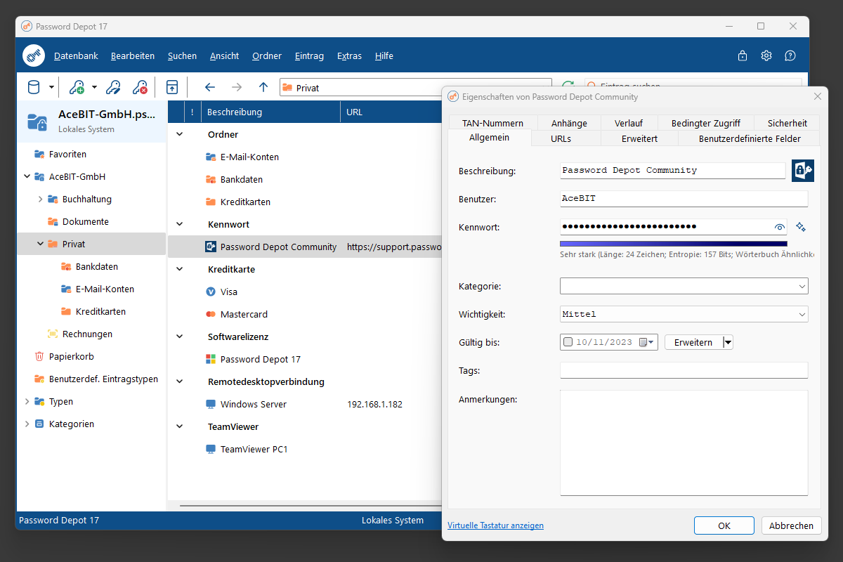 Password Depot von AceBIT vorgestellt
