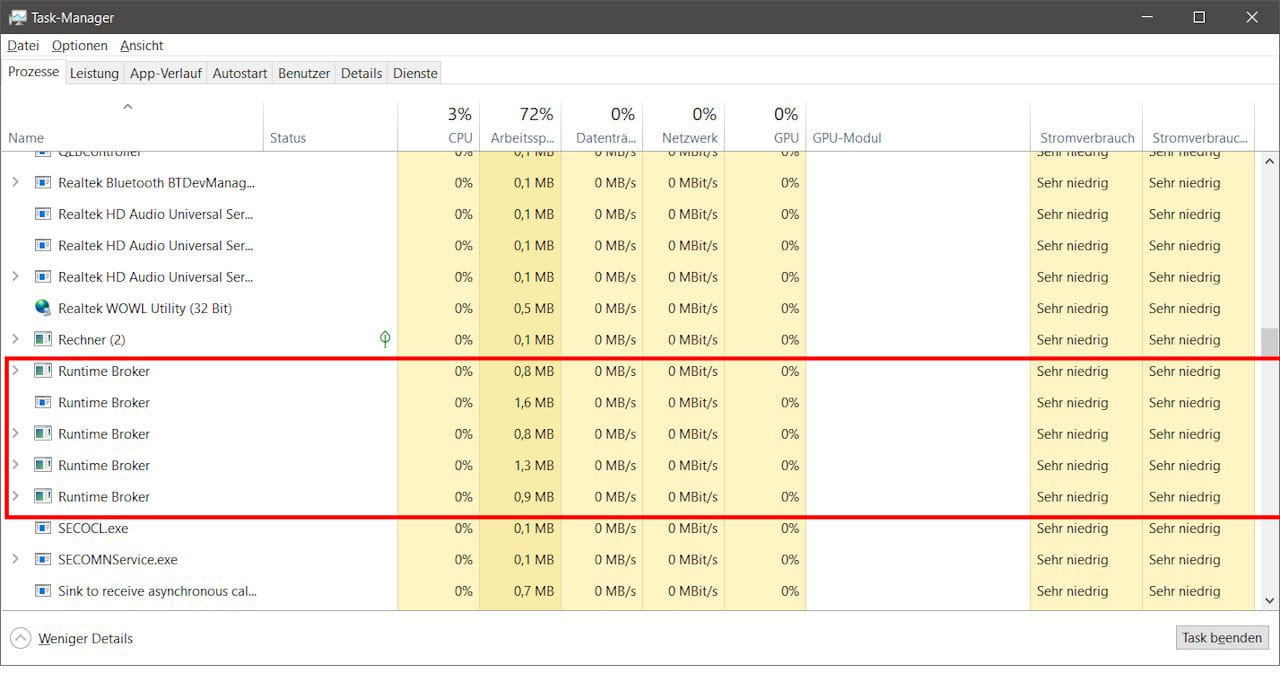 Runtime Broker: Was es ist und wie es funktioniert