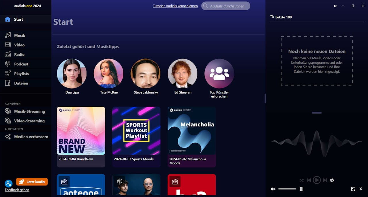 Audials One 2024: Streaming hören, sehen und aufnehmen