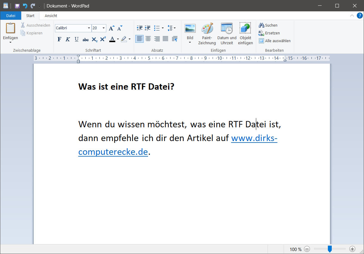 Was ist eine RTF-Datei?