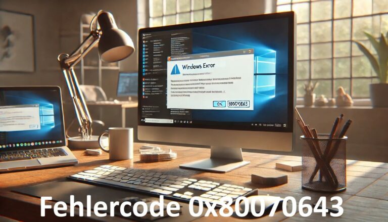 Fehlercode 0x80070643: Mögliche Ursachen und Lösungen