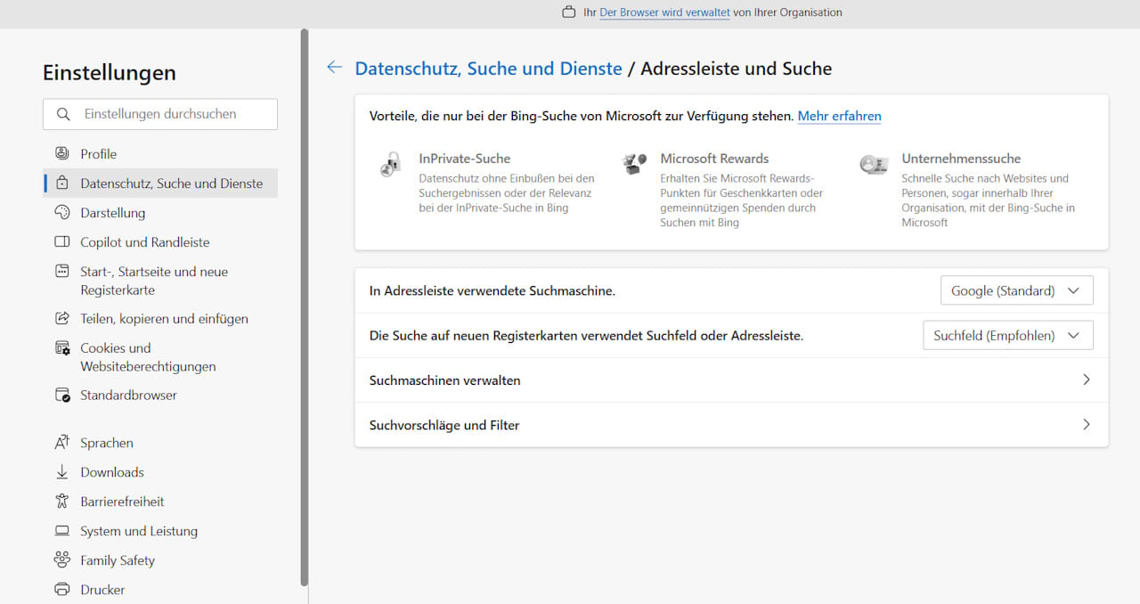 Google als Standardsuchmaschine festlegen – So geht’s!