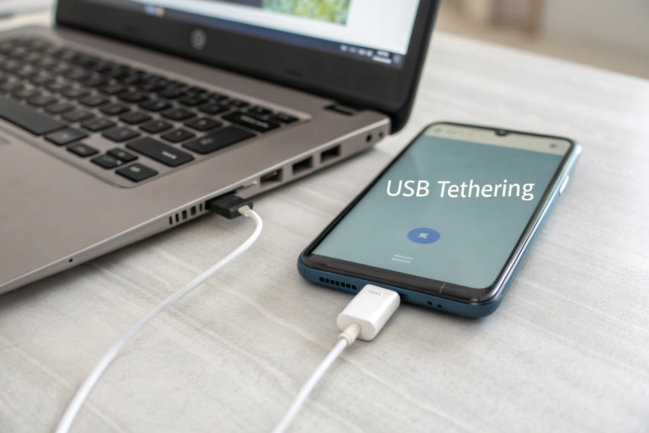USB-Tethering: So machst du dein Handy zum Hotspot