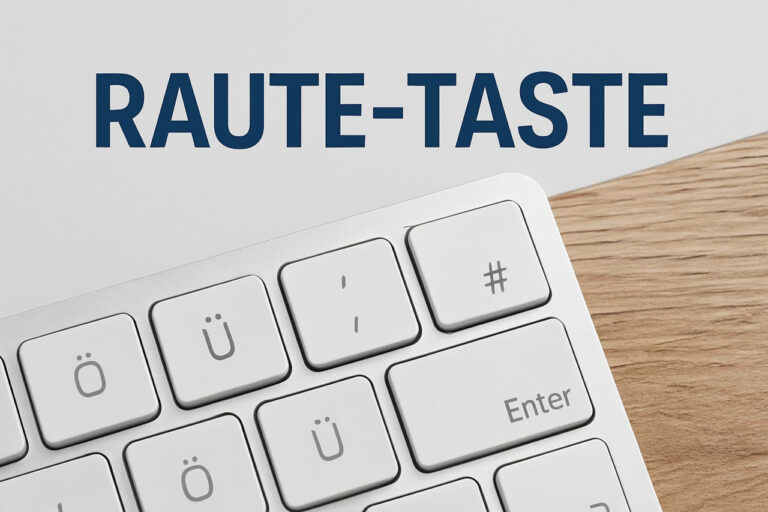 Raute-Taste eingeben – so findest du das # auf der Tastatur
