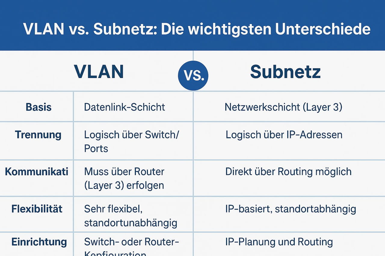 VLAN verständlich erklärt – Vorteile, Technik & Praxis