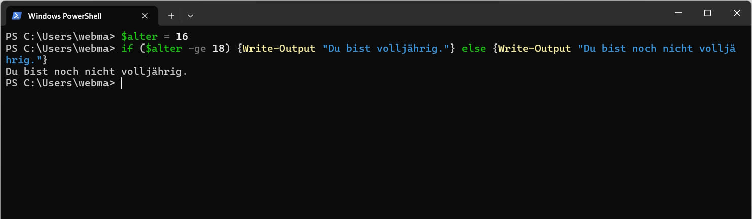 PowerShell IF – ELSE Anleitung: Syntax & Beispiele
