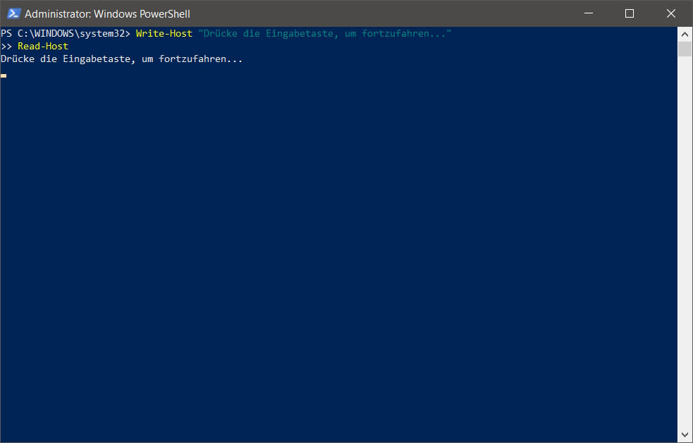 Pause im PowerShell Skript: So setzt du sie richtig