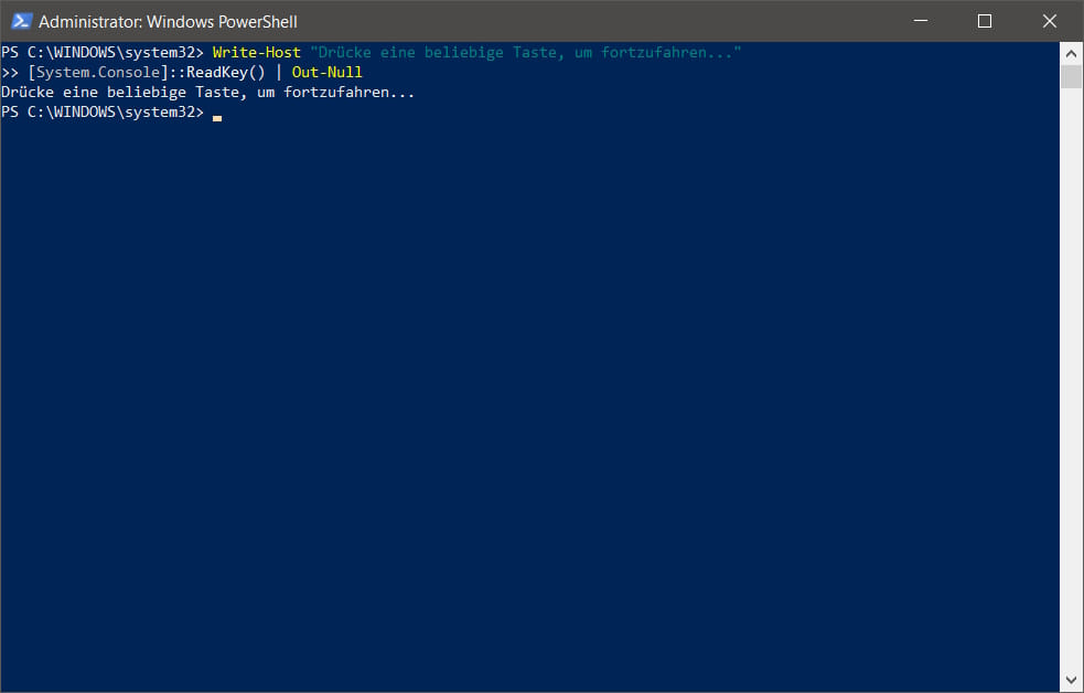 Pause im PowerShell Skript: So setzt du sie richtig
