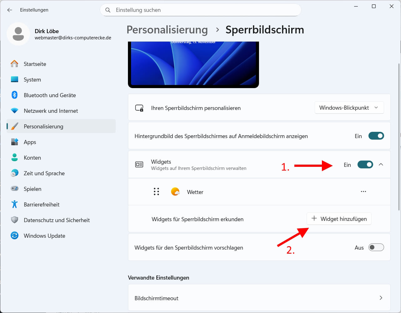 Sperrbildschirm ändern in Windows 11 & 10 – so geht’s