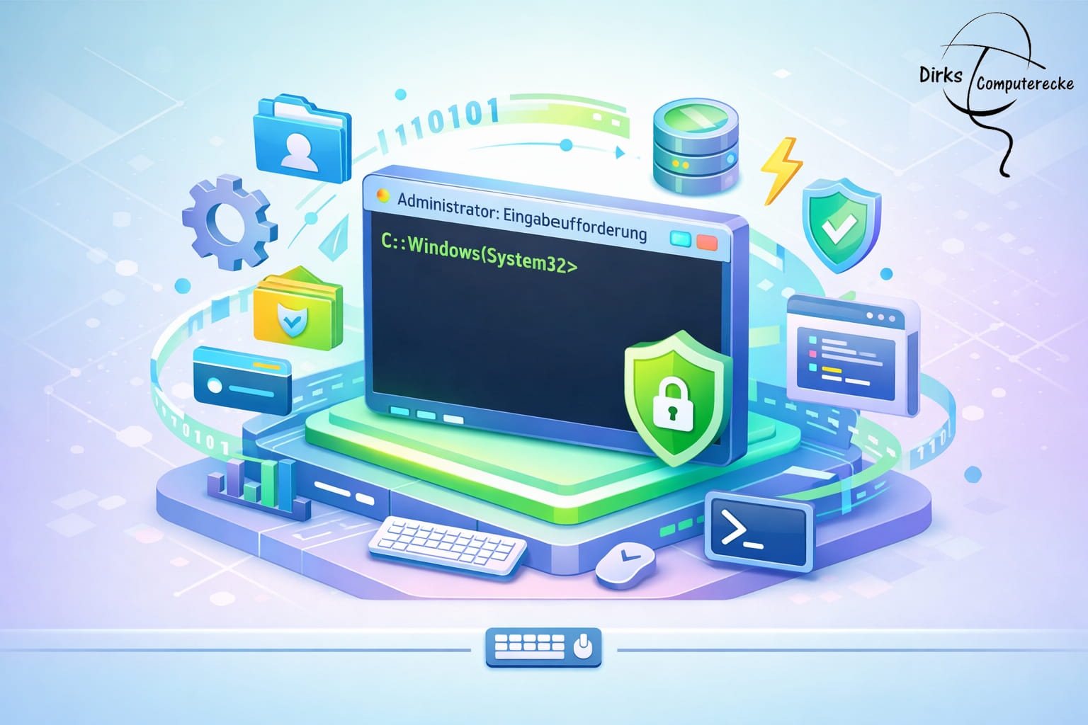 Erweiterte Eingabeaufforderung als Administrator öffnen in Windows 10