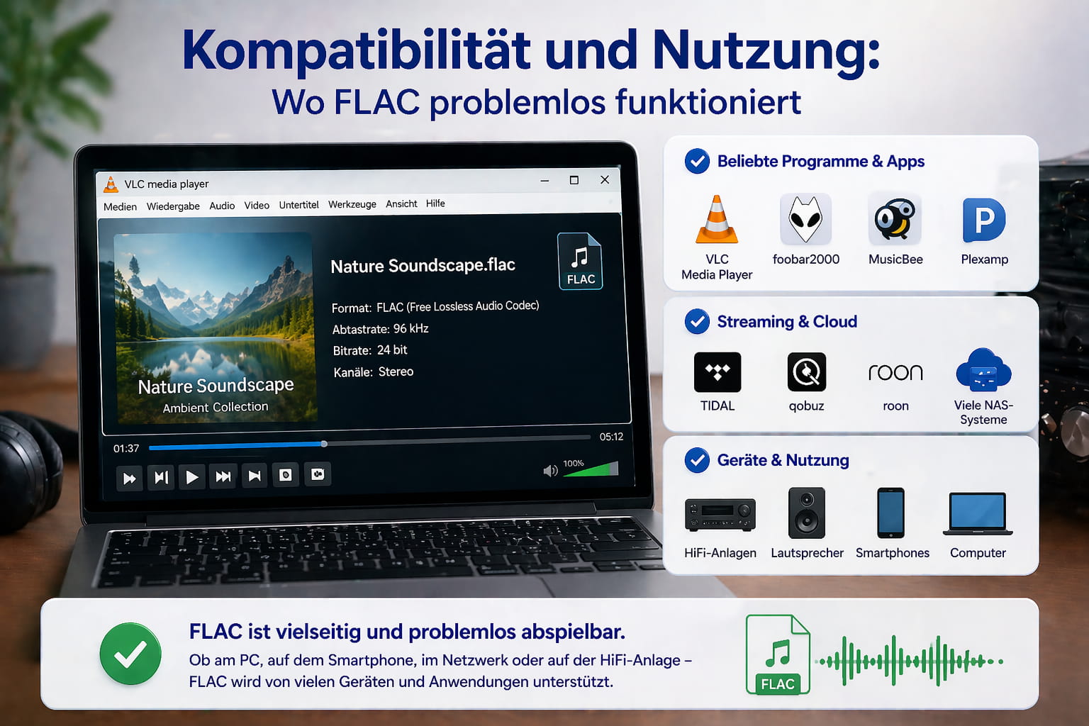 Was ist FLAC? Audioformat einfach erklärt