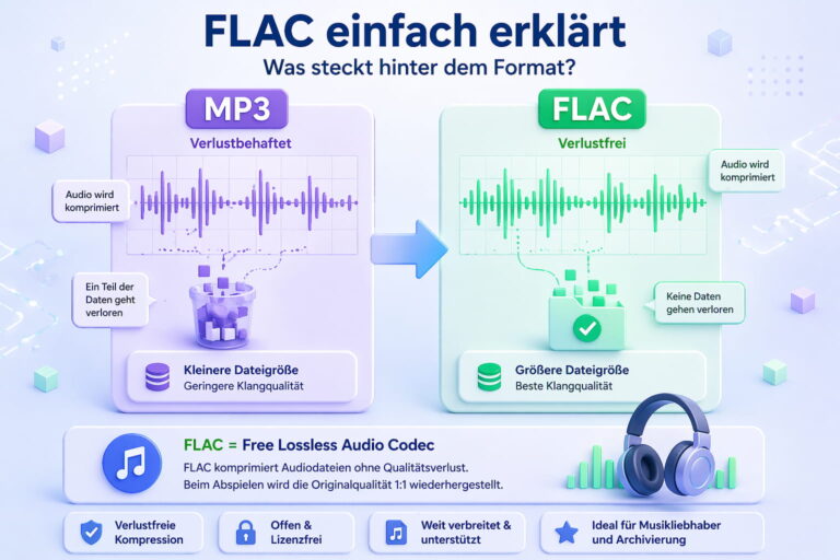 Was ist FLAC? Audioformat einfach erklärt