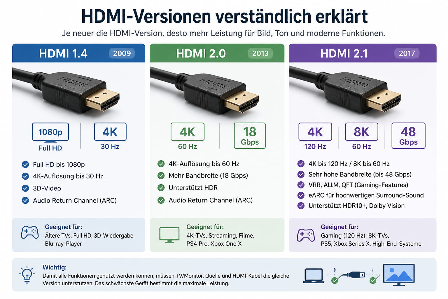 HDMI - High Definition Multimedia Interface erklärt