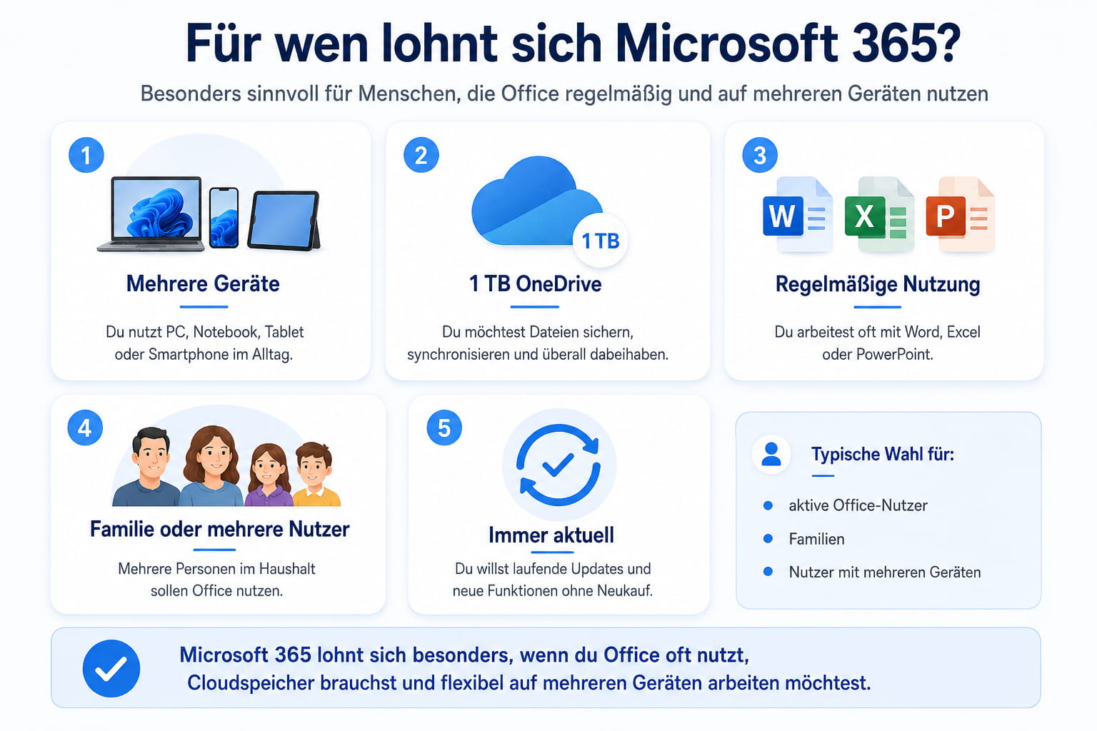 Microsoft 365 kaufen: Abo oder Office-Kauf?