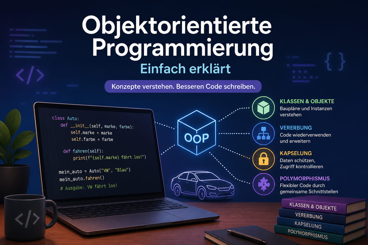 Objektorientierte Programmierung (OOP) einfach erklärt